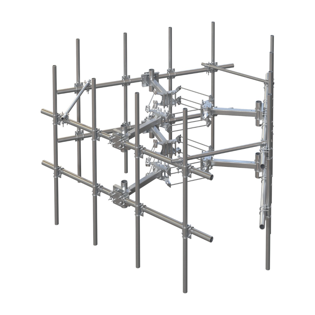 Triple Sector Monopole T-Arms (With Pipe)