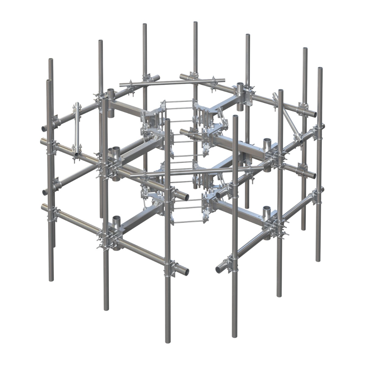 Quad Sector Monopole T-Arms (With Pipe)