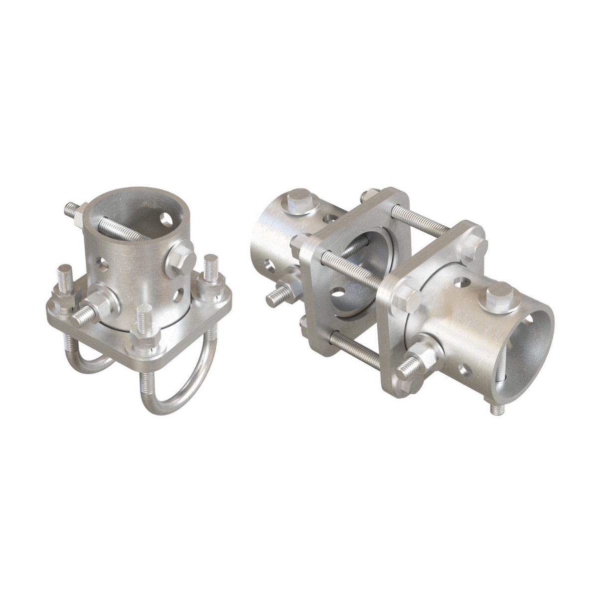 Fixed Pipe-End Connection Clamps - Site Pro 1