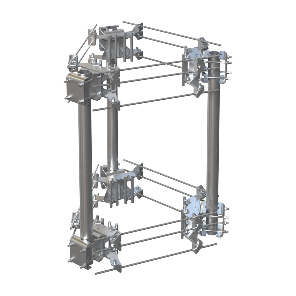 Monopole Sector Frame Attachment Assembly - Site Pro 1